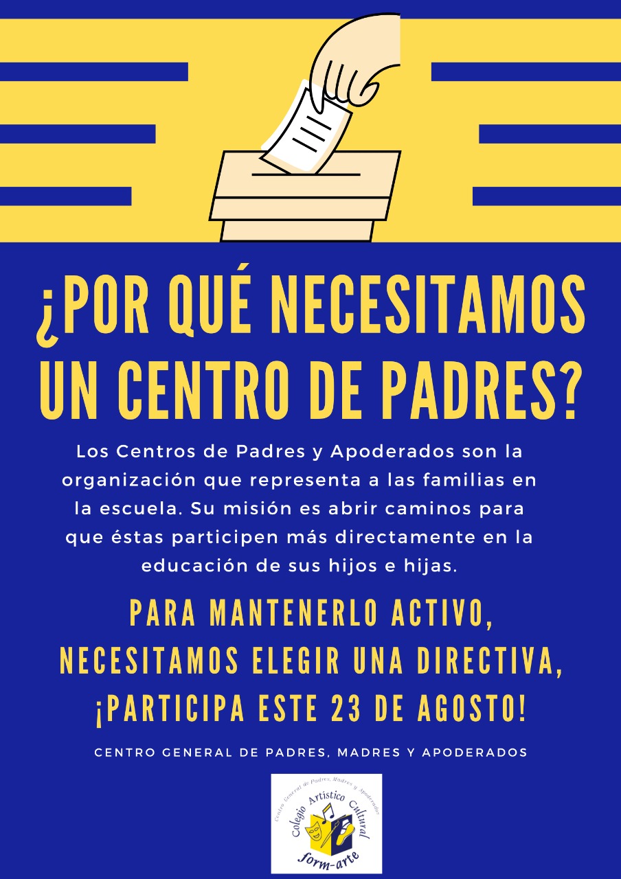 Votaciones Centro General de Padres – Colegio Artístico Cultural Form Arte
